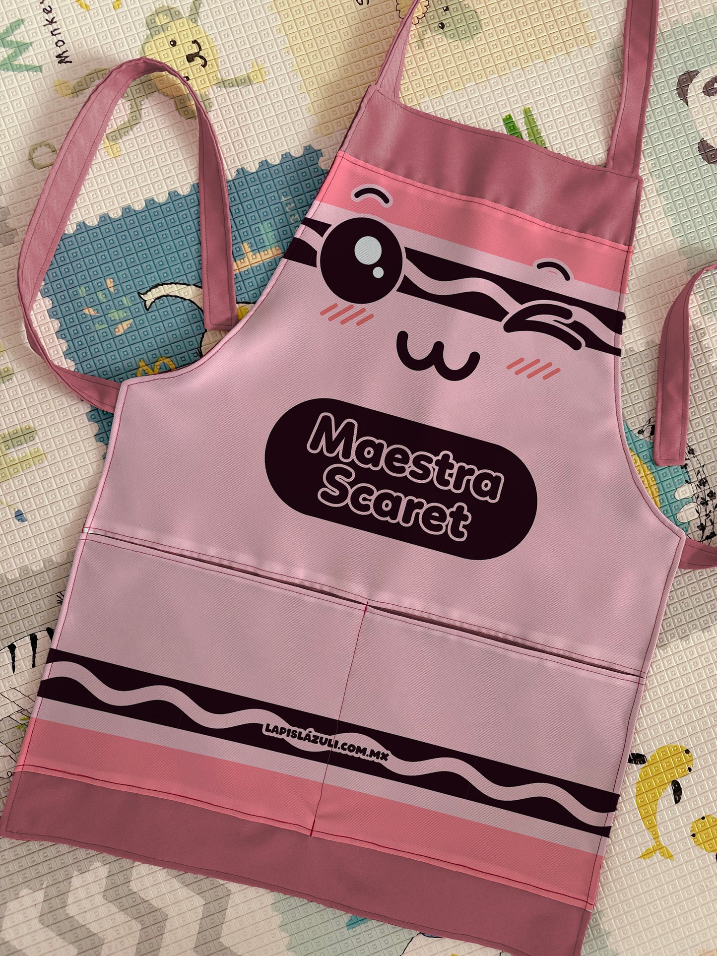 Mandil │ Crayola Rosa – Lapislázuli